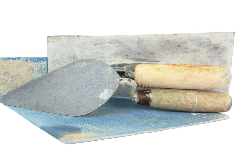 Set of Construction Lute Trowels Tool Isolated Stock Image - Image of ...