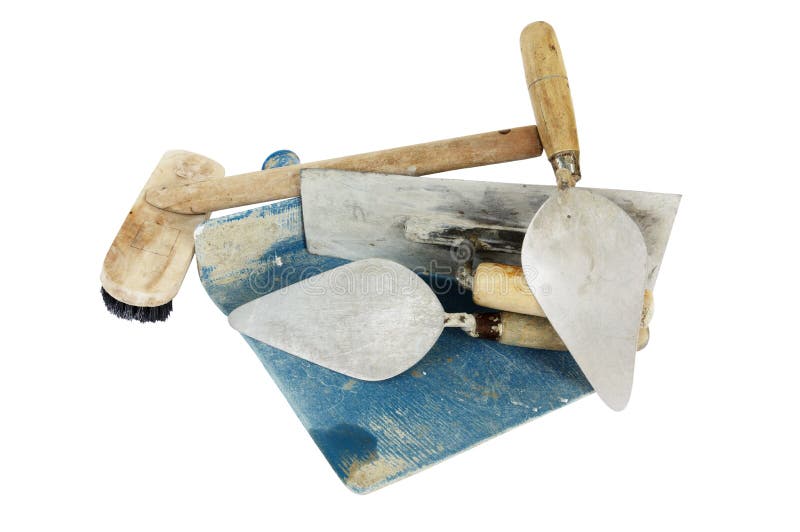 Set of Construction Lute Trowels Tool Isolated Stock Image - Image of ...