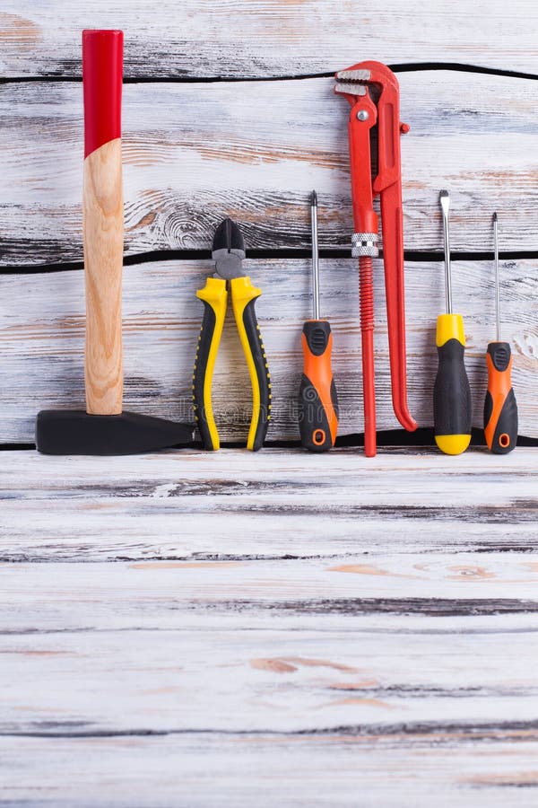 Set of Construction Tools and Copy Space. Stock Image - Image of house ...