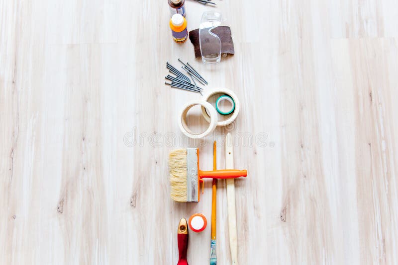 A Set of Construction Tools or Instruments Stock Image - Image of tool ...