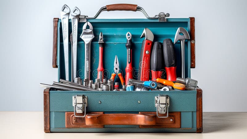 A Set of Construction Tools for Repair, Construction. a Box for Tools ... A Set of Construction Tools for Repair, Construction. a Box for Tools ...