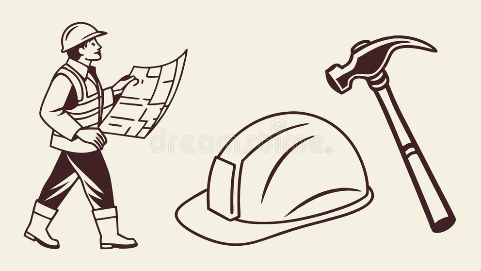 Construction Tools Set, Building Equipment and Construction Industry ...