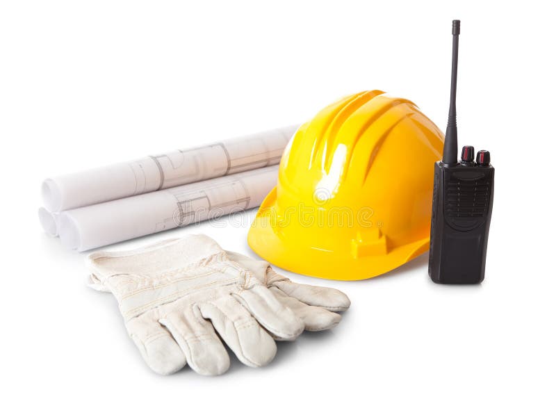 Set Of Constructions Worker Objects Stock Image - Image of objects ...