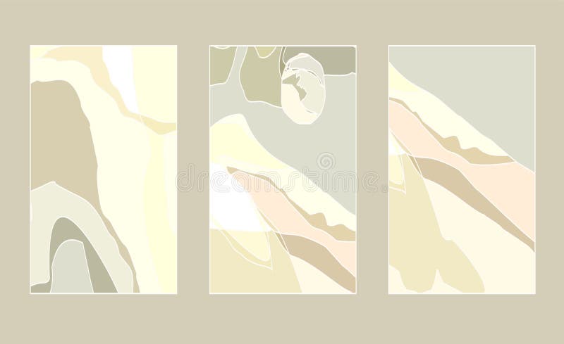 Set of Contemporary Art Prints. Modern Vector Design. Stock Vector ...