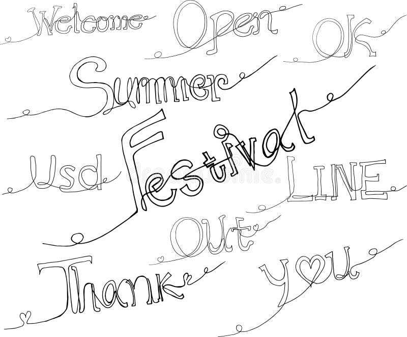 Continuous Line Drawing Welcome Stock Illustrations – 356 Continuous ...