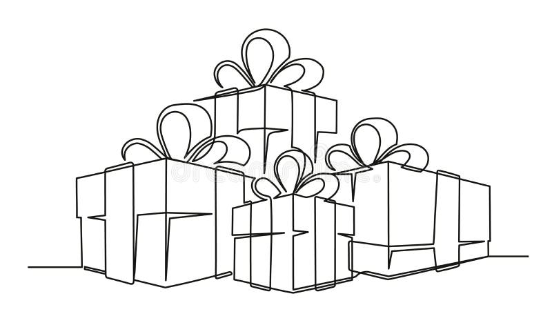 Continuous Line Boxes Stock Illustrations – 379 Continuous Line Boxes ...
