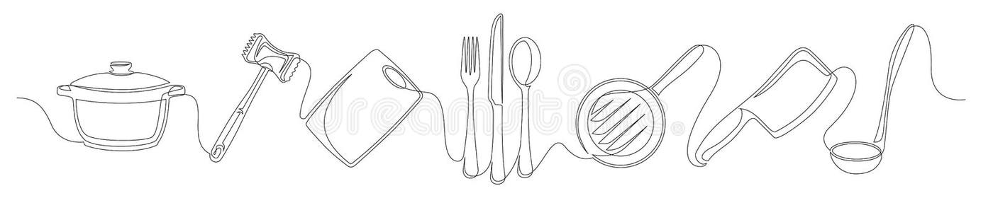 Kitchen Line Drawing Stock Illustrations – 56,991 Kitchen Line Drawing ...