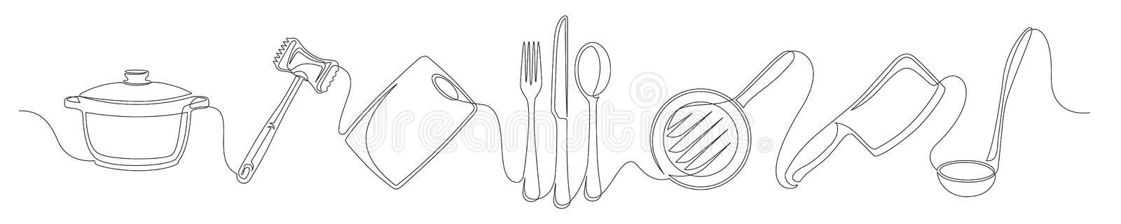 Kitchen Line Drawing Stock Illustrations – 56,991 Kitchen Line Drawing ...