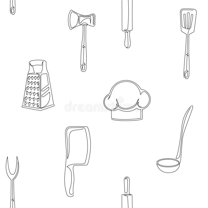 Continuous Line Drawing Butcher Stock Illustrations – 74 Continuous ...