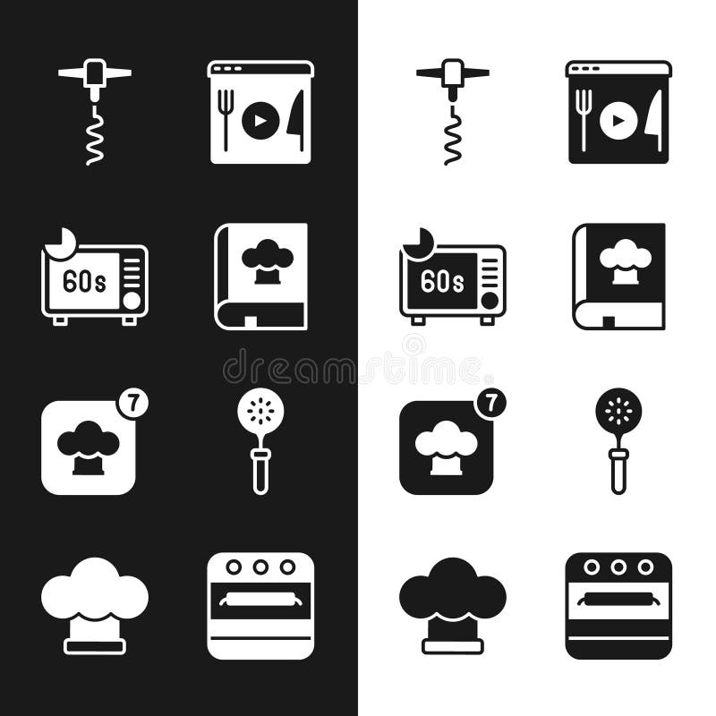 Set Cookbook, Microwave Oven, Wine Corkscrew, Cooking Live Streaming ...