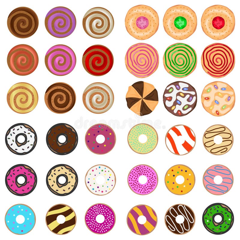 Set cookies stock illustration. Illustration of choc - 87710740