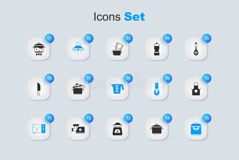 Set Cooking Pot, Kitchen Extractor Fan, Microwave Oven, Slow Cooker ...