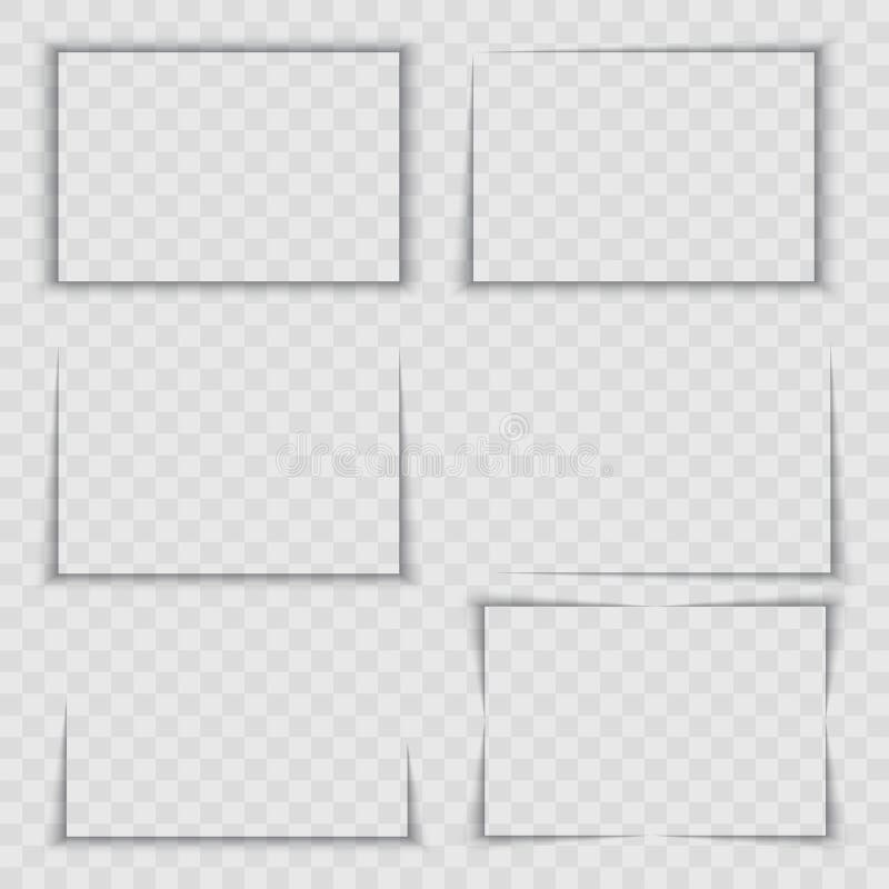 A Set of Corner Shadows for Sheets of Paper, Banners, and Posters ...