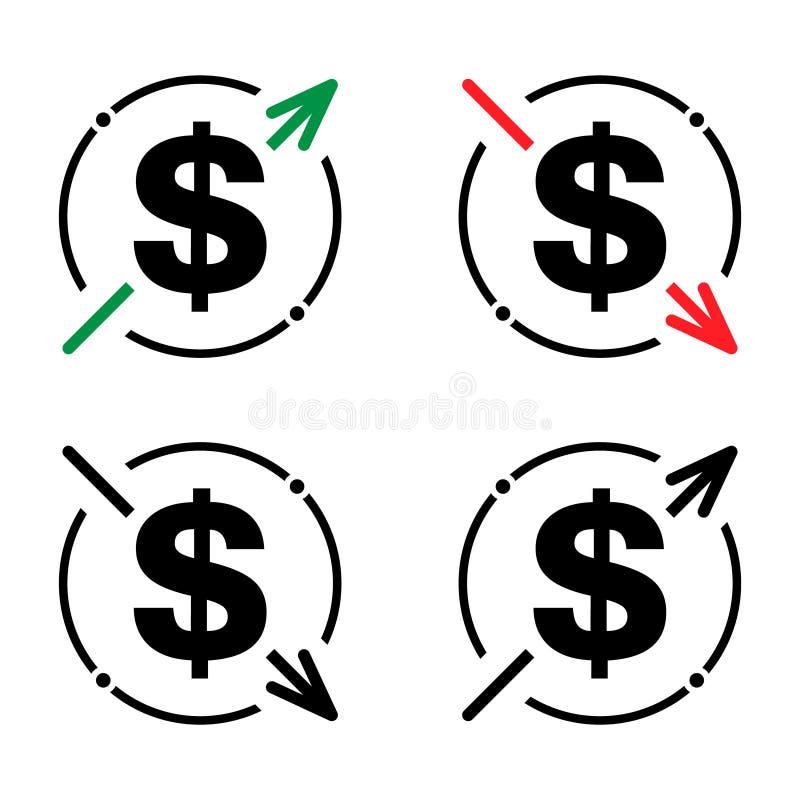 Increase Decrease Icon Collection Stock Illustrations – 563 Increase ...