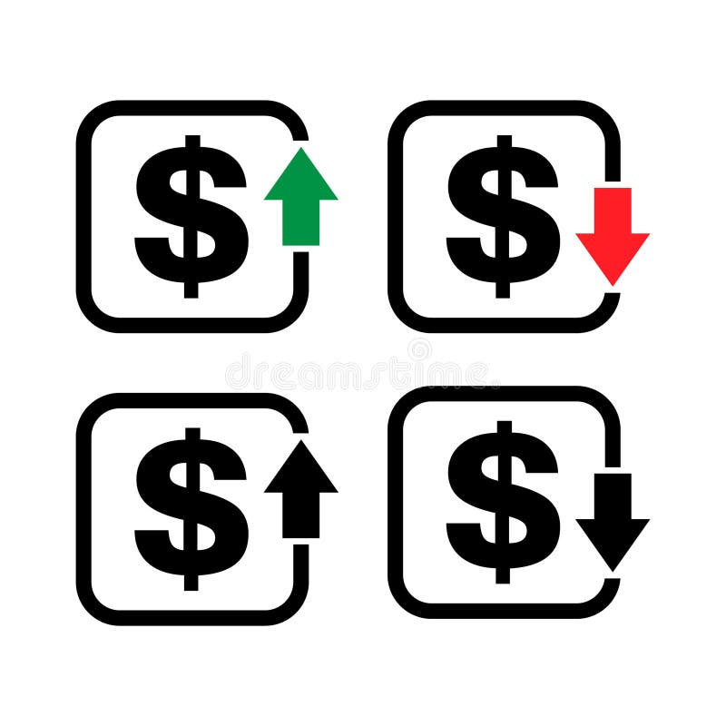 Increase Decrease Icon Collection Stock Illustrations – 563 Increase Decrease Icon Collection ...