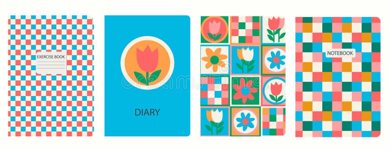 Set of Cover Page Templates Based in Boho Style, Morocco Pattern ...