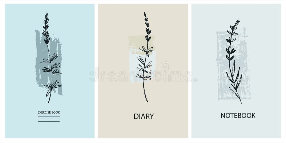 Set of Cover Page Templates Based on Creative Images. Headers Isolated ...