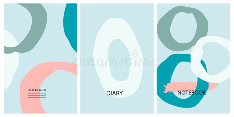 Set of Cover Page Templates Based on Creative Images. Headers Isolated ...