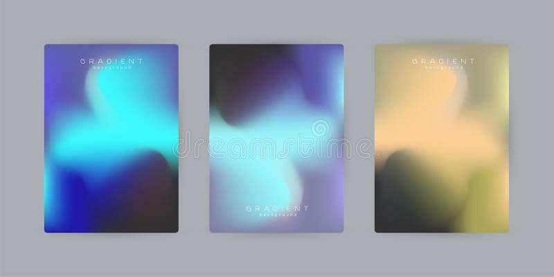 Set of Covers Templates Design with Brown Gradient Background, Modern ...