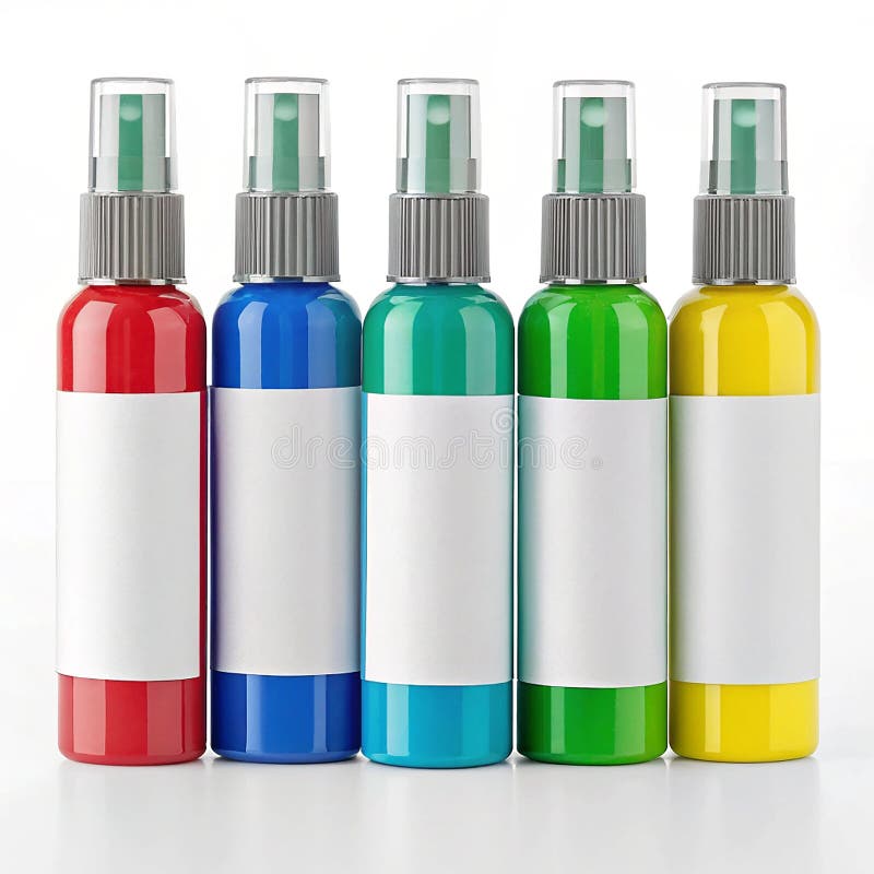 Craft Spray Paints Set for Fast Coverage Stock Illustration ...