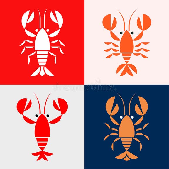 Set of Crayfish logo stock vector. Illustration of gourmet - 335237156