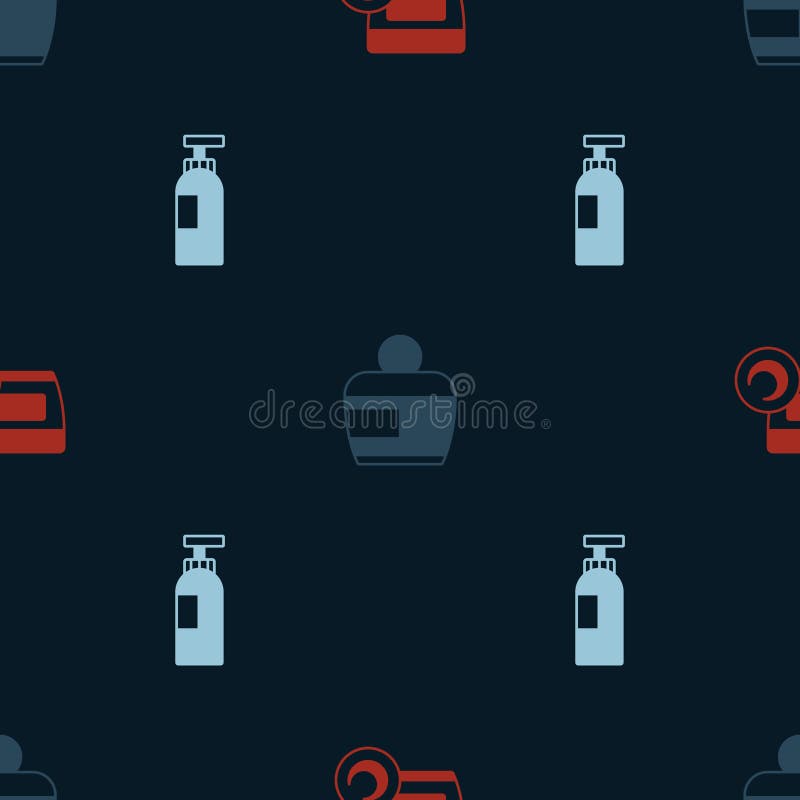 Set Cream or Lotion Cosmetic Tube, and Bottle of Shampoo on Seamless ...