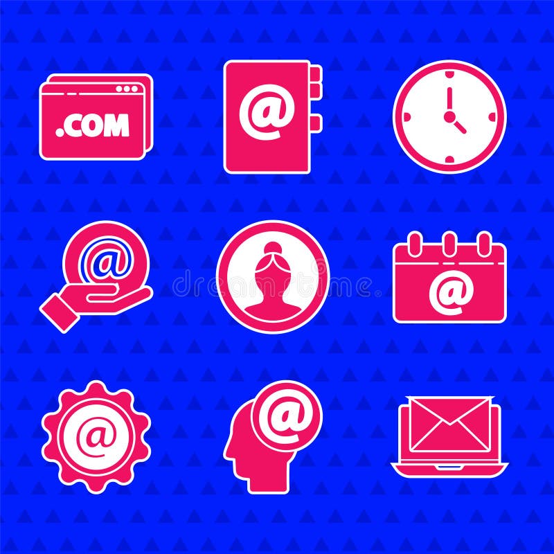 Set Create Account Screen, Mail and E-mail, Laptop with Envelope ...