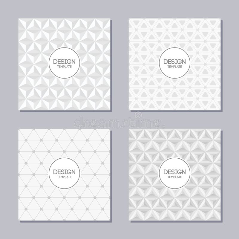 Set of 4 Creative Cover Templates. Stock Vector - Illustration of ...