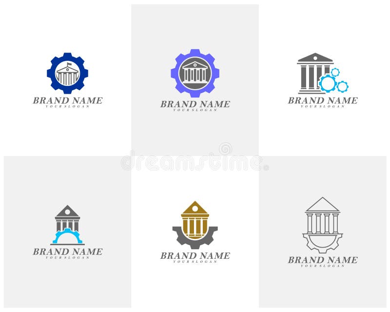 Creative Government Building Logo Template Vector, Icon Symbol Stock ...