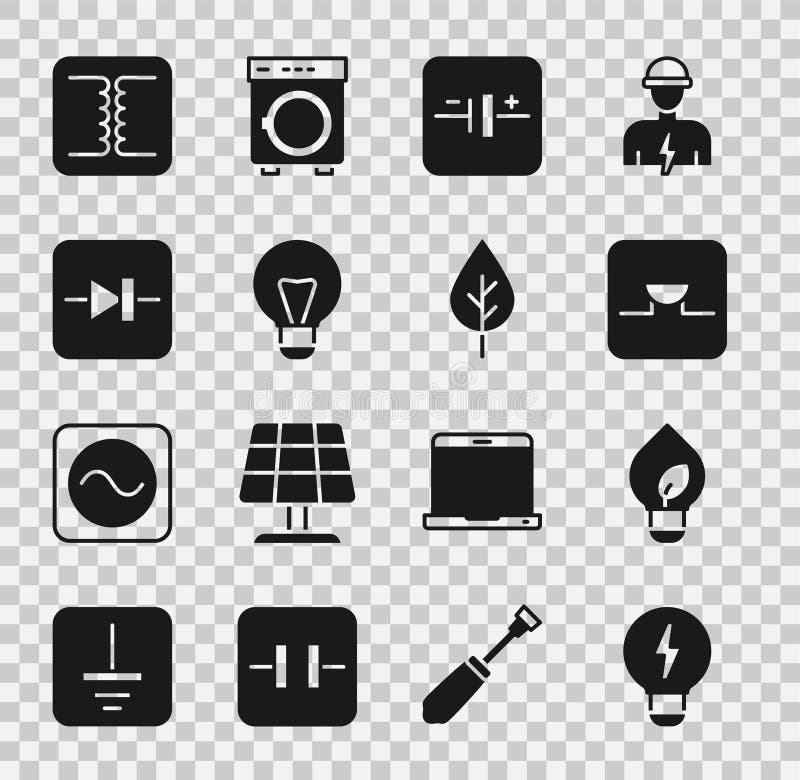 Set Creative Lamp Light Idea, Light Bulb with Leaf, Buzzer in ...