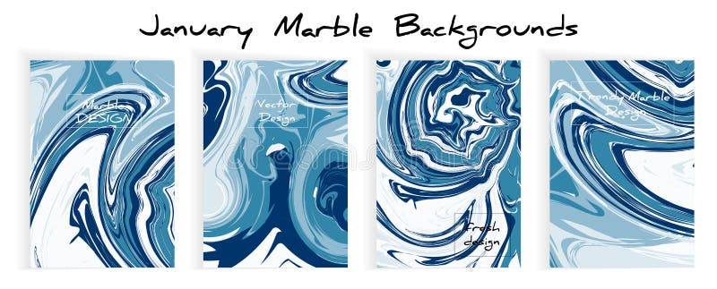 Set of Creative Module Banners for a Different Design. Marble Vector ...