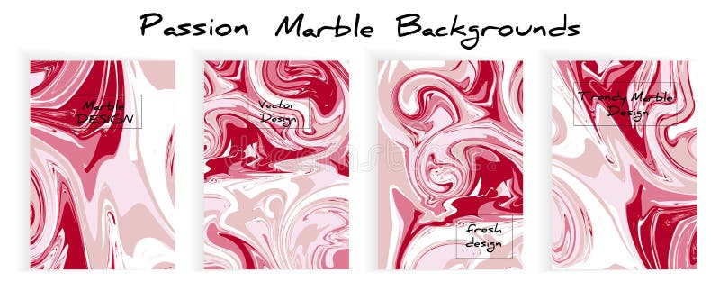 Set of Creative Module Banners for a Different Design. Marble Vector ...
