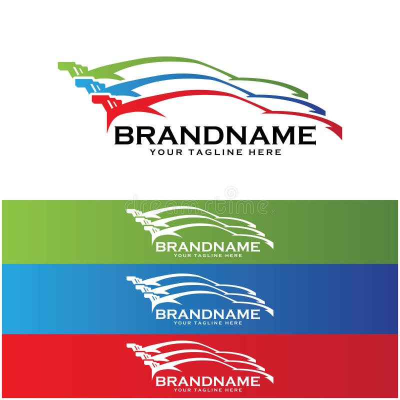 Racing Car Logo Illustration Design Stock Illustration - Illustration ...