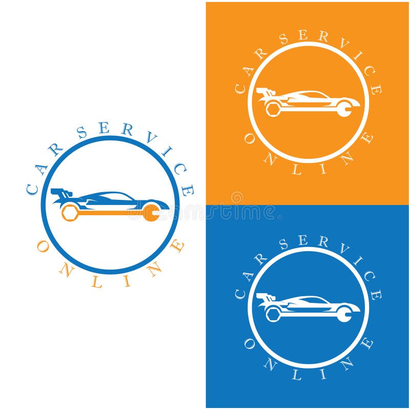 Racing Car Logo Illustration Design Stock Illustration - Illustration ...