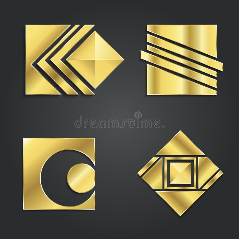 Set of Creative Vector Logo Design. Stock Vector - Illustration of ...
