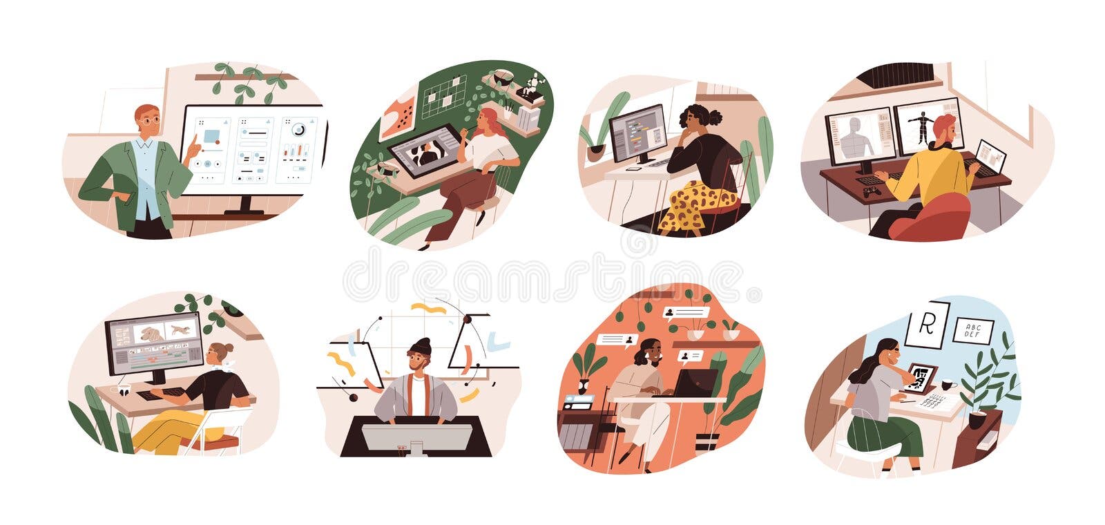 Computer Developer Cartoon Stock Illustrations – 5,400 Computer ...