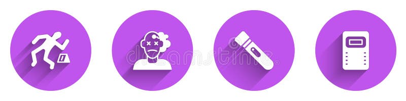 Set Crime Scene, Murder, Flashlight and Police Assault Shield Icon with ...