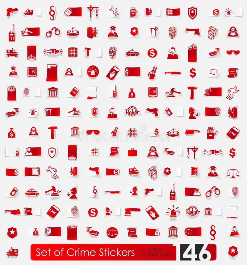 Crime Stickers Stock Illustrations – 215 Crime Stickers Stock ...