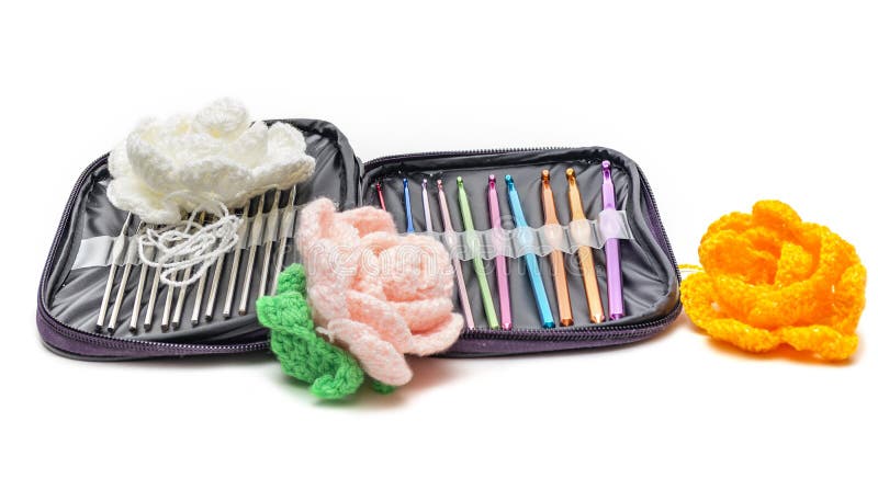 Set of crochet hooks stock image. Image of pattern, instrument - 144718291