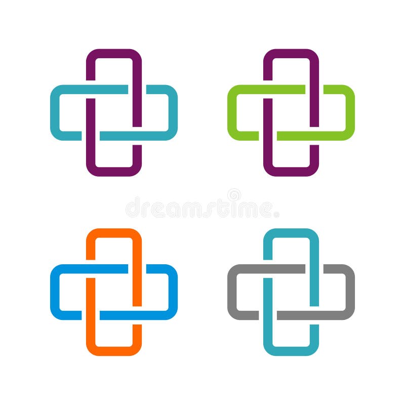 Set Cross Health Care Logo Template Illustration Design. Vector EPS 10 ...