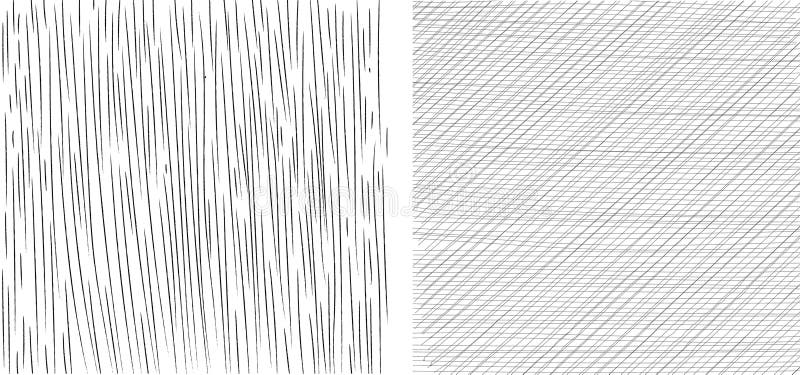 Set of Crosshatch Texture Isolated, Hand Drawn, Line Texture Stock ...