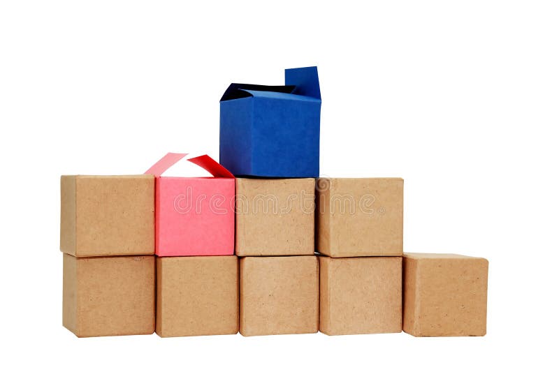 Set of Cubes stock photo. Image of container, parcel - 179043496