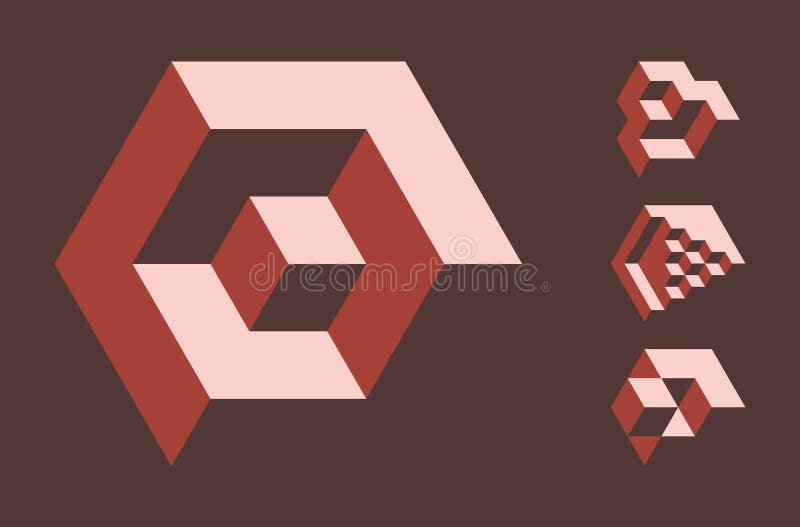 Set of cubic objects stock vector. Illustration of abstract - 67162821