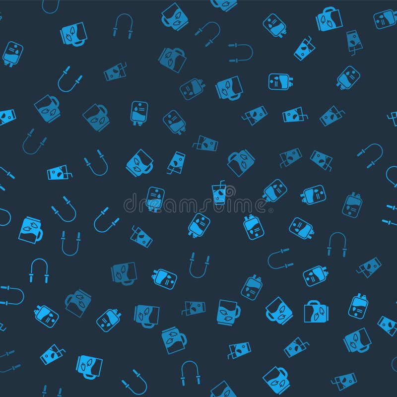 Set Cup of Tea and Leaf, IV Bag, Fresh Smoothie and Jump Rope on ...