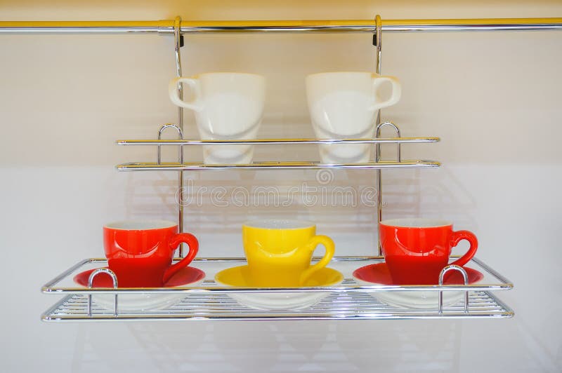 Set of cups stock image. Image of coffee, closeup, design - 113522229