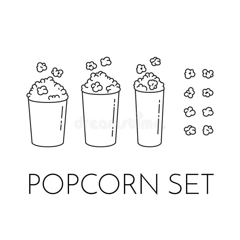 Popcorn Kernels Bag Stock Illustrations – 24 Popcorn Kernels Bag Stock ...