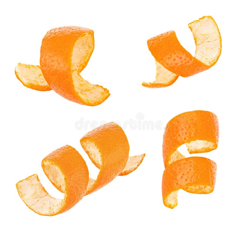 Orange peel spiral stock photo. Image of decoration, spiral - 55255370