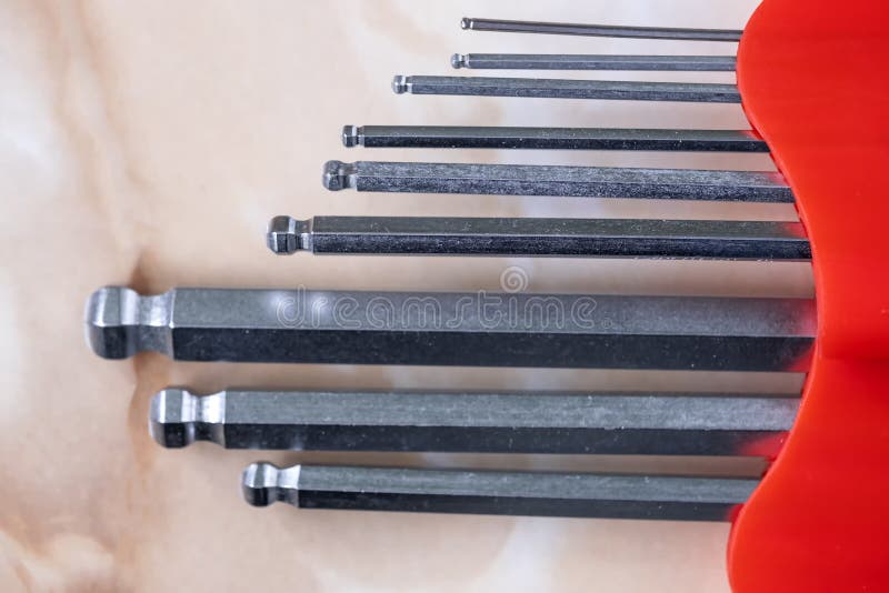 A Set of Curly Rectangular Screwdrivers Stock Photo - Image of ...