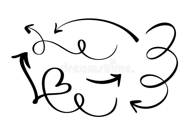 Sleek Black Wavy Arrow Vector Stock Illustrations – 13 Sleek Black Wavy ...