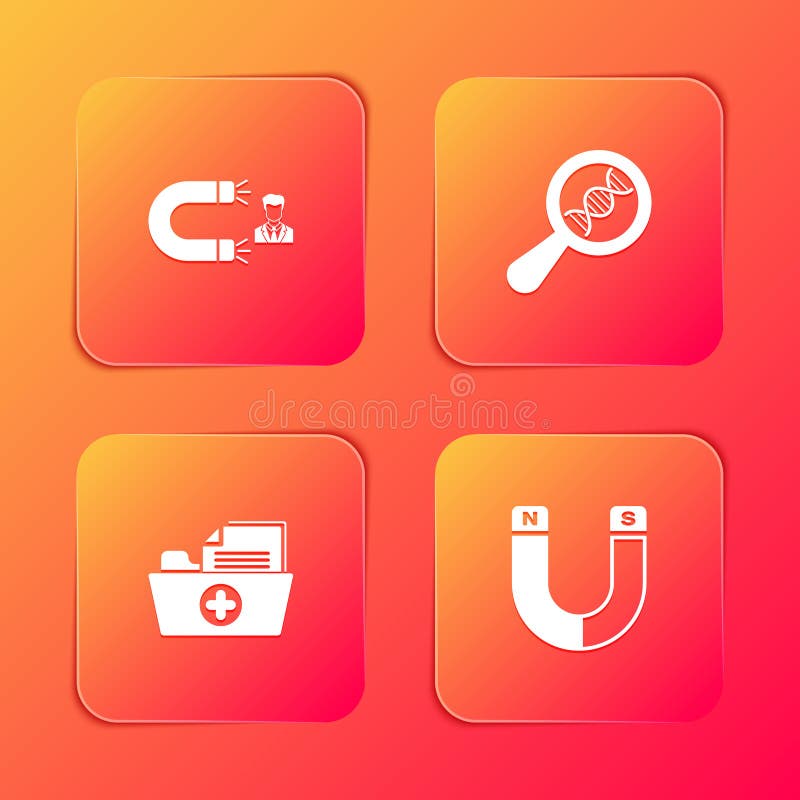 Set Customer Attracting, DNA Research, Search, Health Record Folder and ...